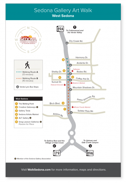 Sedona Gallery Art Walk Maps | Visit Sedona