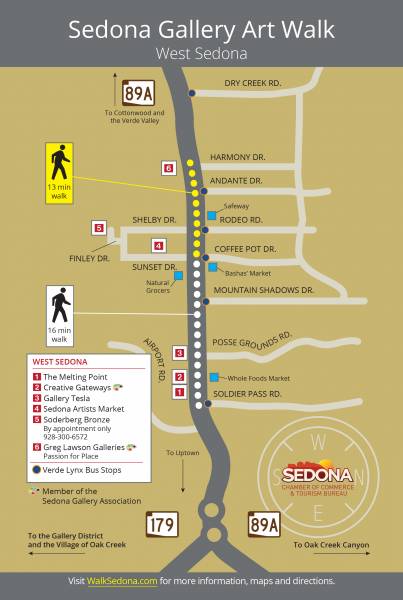 Sedona Gallery Art Walk Maps | Visit Sedona